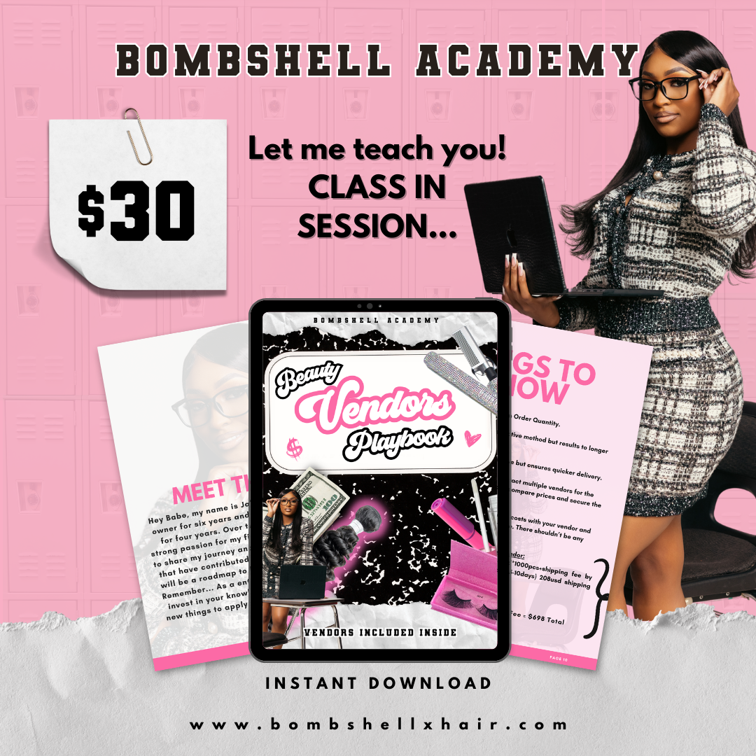 Beauty Vendor's Playbook Guide – Bombshell Hair Collection